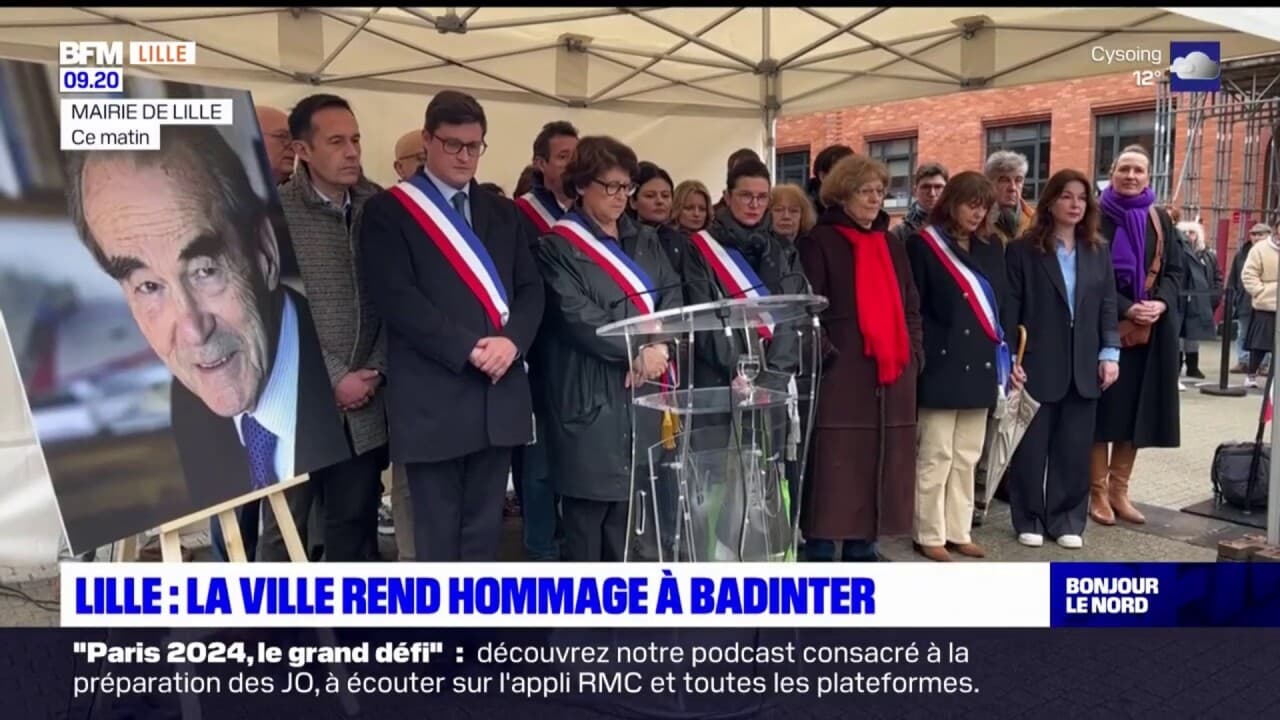 Lille: la ville rend hommage à Robert Badinter