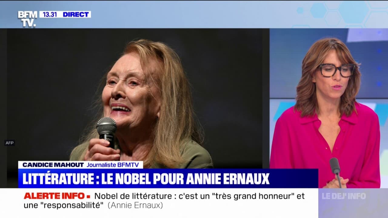 Le prix Nobel de littérature est attribué à l'écrivaine française Annie ...
