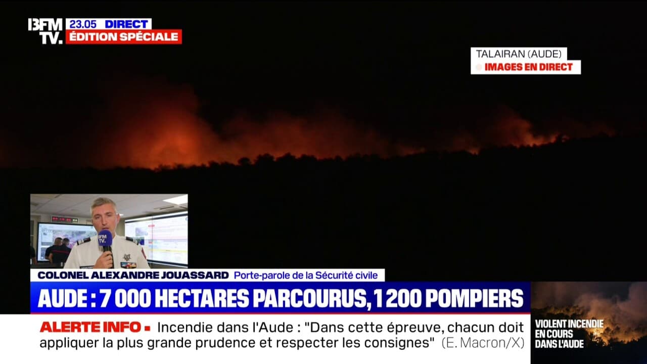 Incendie dans l'Aude: "On est loin d'être sur un feu fixé", indique le ...