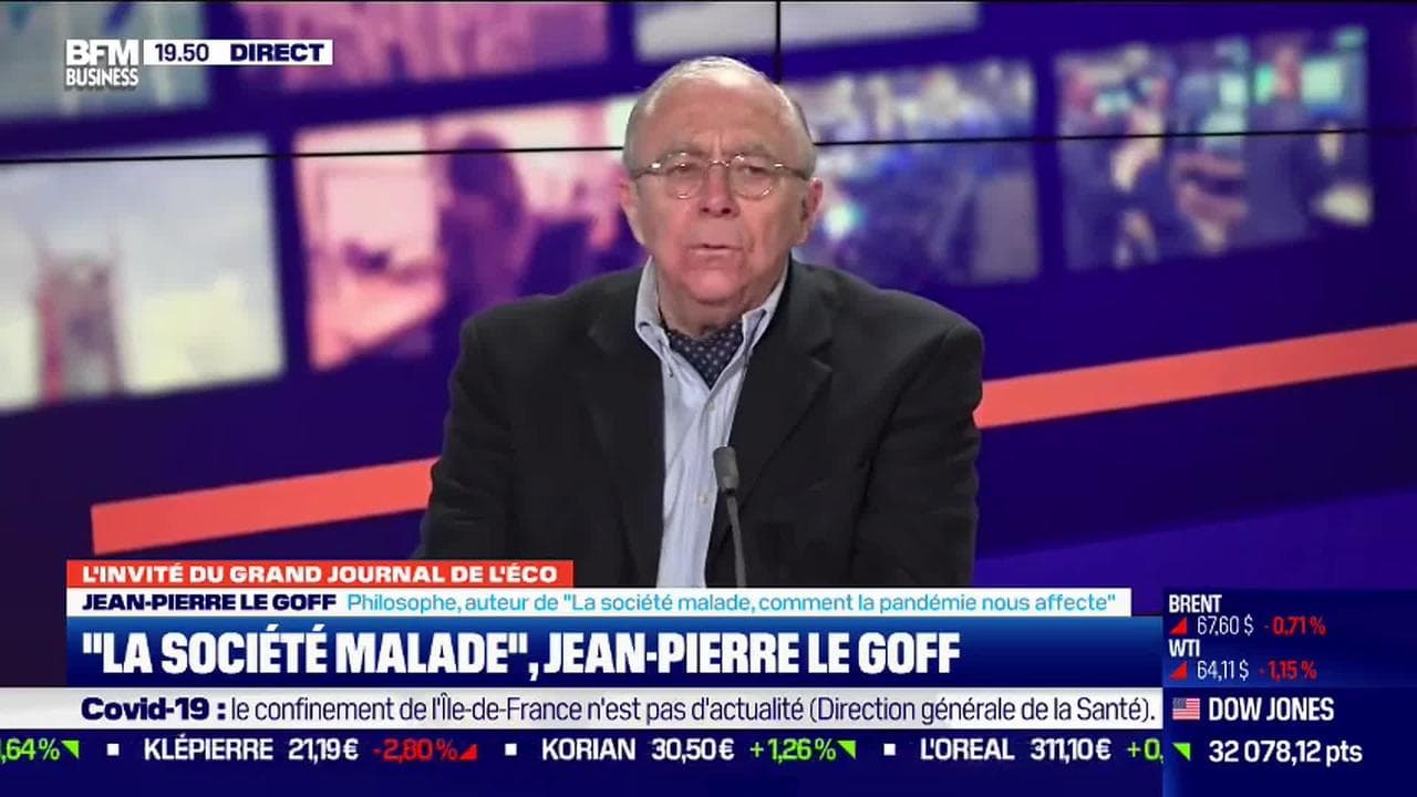 Jean-Pierre Le Goff (Philosophe) : "La société malade", Jean-Pierre Le ...