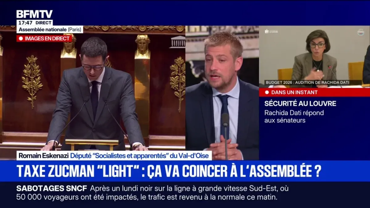 Taxe Zucman "light": "Si on a cette rentrée là de 7 milliards d'euros, on considérera qu'il y a ...