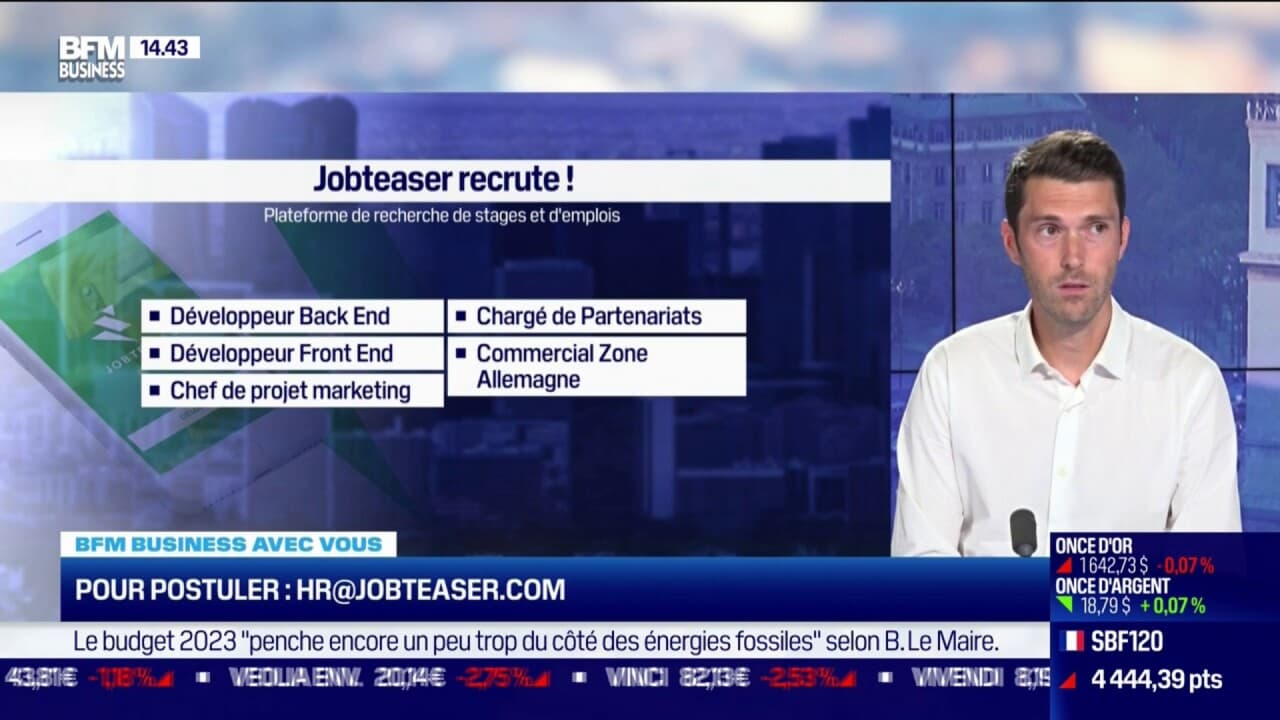 Ça recrute ! Jobteaser: plateforme de recherche de stages et d’emploi
