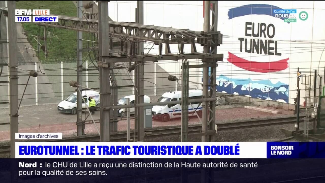 Calais: le trafic touristique a doublé en 2022 dans le tunnel sous la ...
