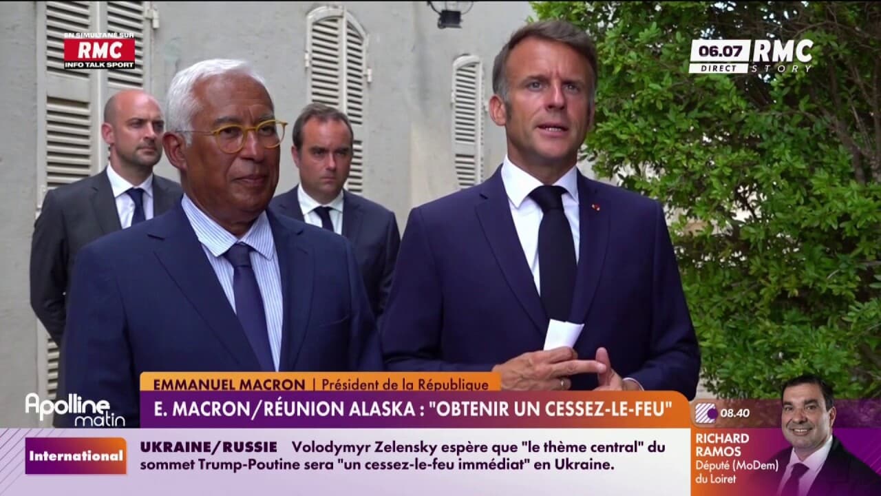 Emmanuel Macron/Alaska : "Les États-Unis veulent obtenir un cessez-le-feu"