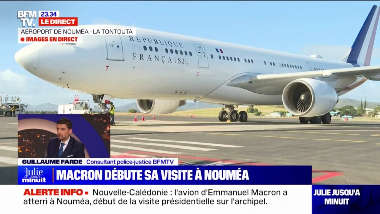 Nouvelle-Calédonie: l'avion d'Emmanuel Macron se pose à l'aéroport de ... Nouvelle-Calédonie: l'avion d'Emmanuel Macron se pose à l'aéroport de ...