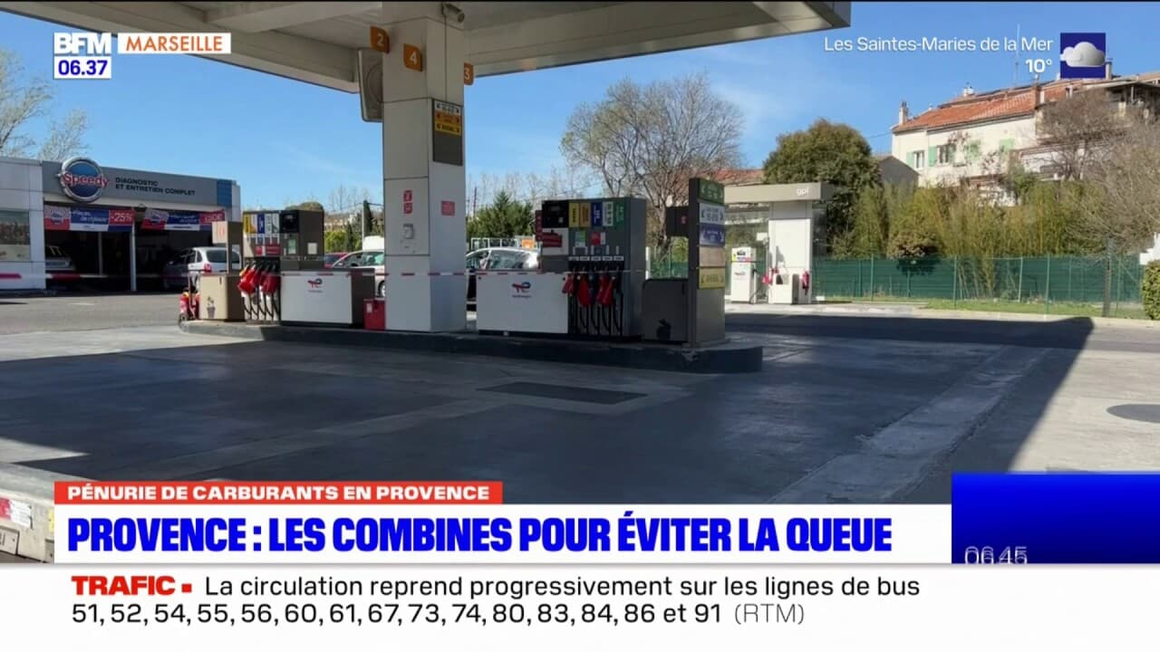 Marseille: les astuces pour éviter la queue pour faire le plein Marseille: les astuces pour éviter la queue pour faire le plein