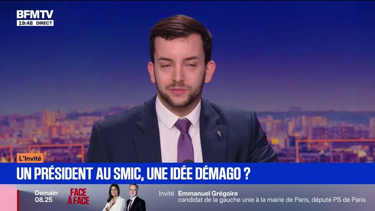 Un président payé au Smic? Pour Jean-Phillipe Tanguy "c'est un peu démago"