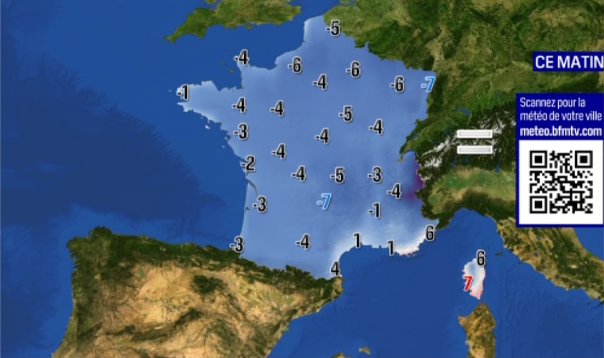 Des températures jusqu'à -7°C: où fait-il le plus froid ce samedi?