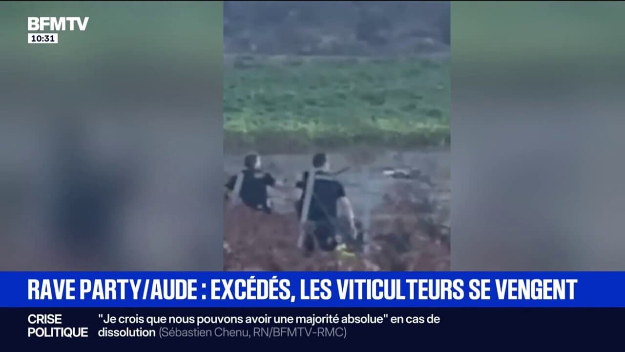 Rave party dans l'Aude: les images des violences qui ont éclaté entre ...