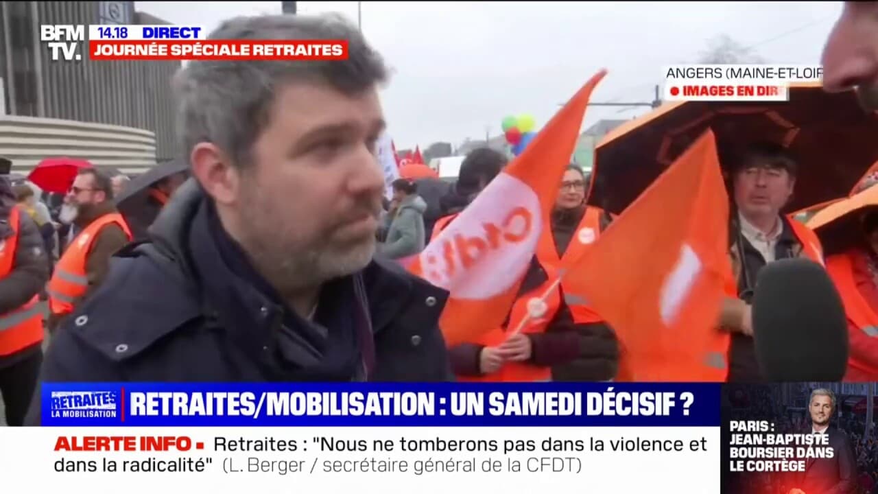 Antoine Lelarge (CFDT à Angers) sur la réforme des retraites: "On ...