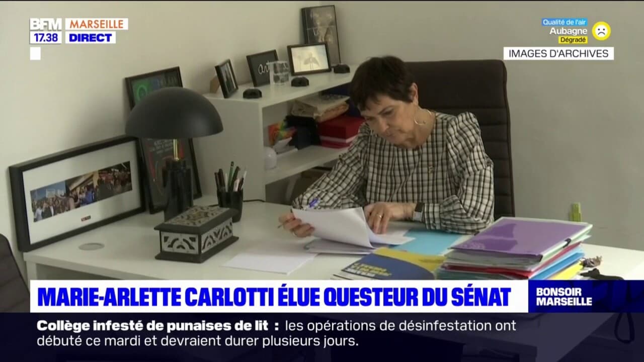 Marie-Arlette Carlotti, première femme élue questeur du Sénat