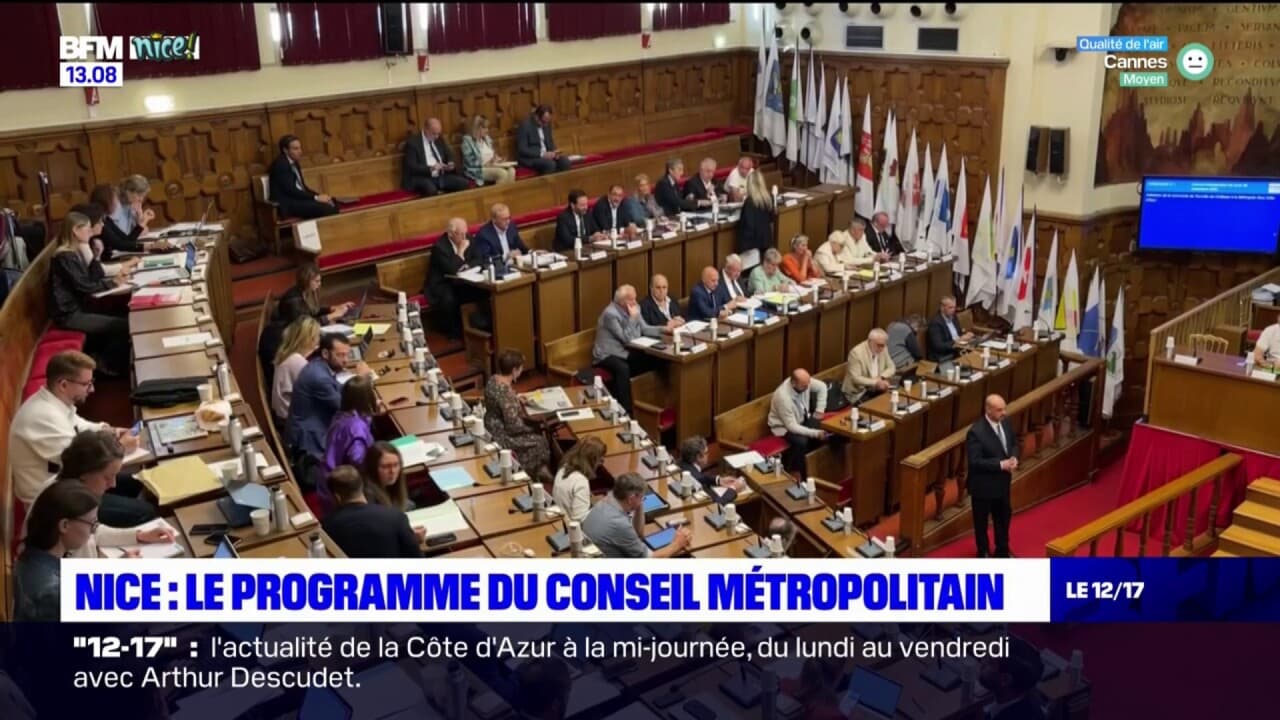 Nice: le programme du conseil métropolitain