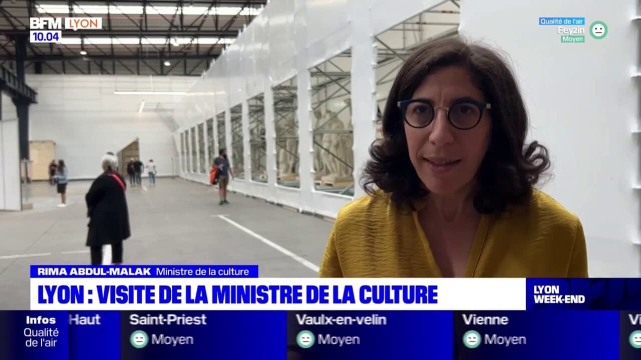 Rhône: la ministre de la Culture Rima Abdul-Malak en visite pendant ...