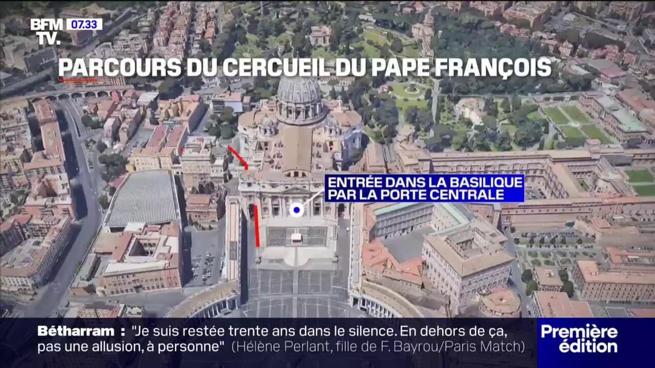 Mort du pape: le parcours du cercueil du pape François