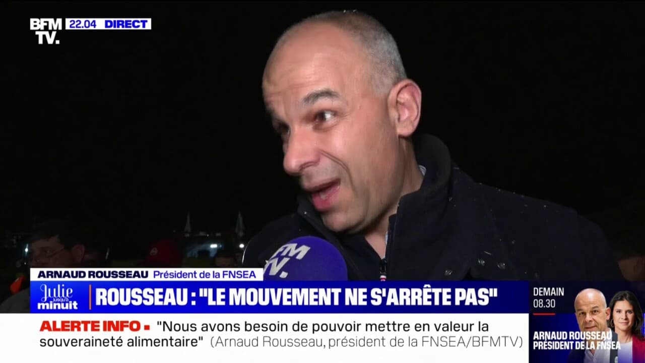 Pour le président de la FNSEA, Arnaud Rousseau, les annonces de Gabriel ...