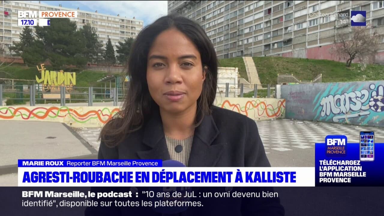 Marseille: Sabrina Agresti-Roubache en visite à la cité Kalliste