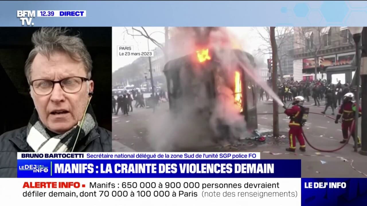 10ème journée de mobilisation: Bruno Bartocetti (SGP Police FO) affirme ...