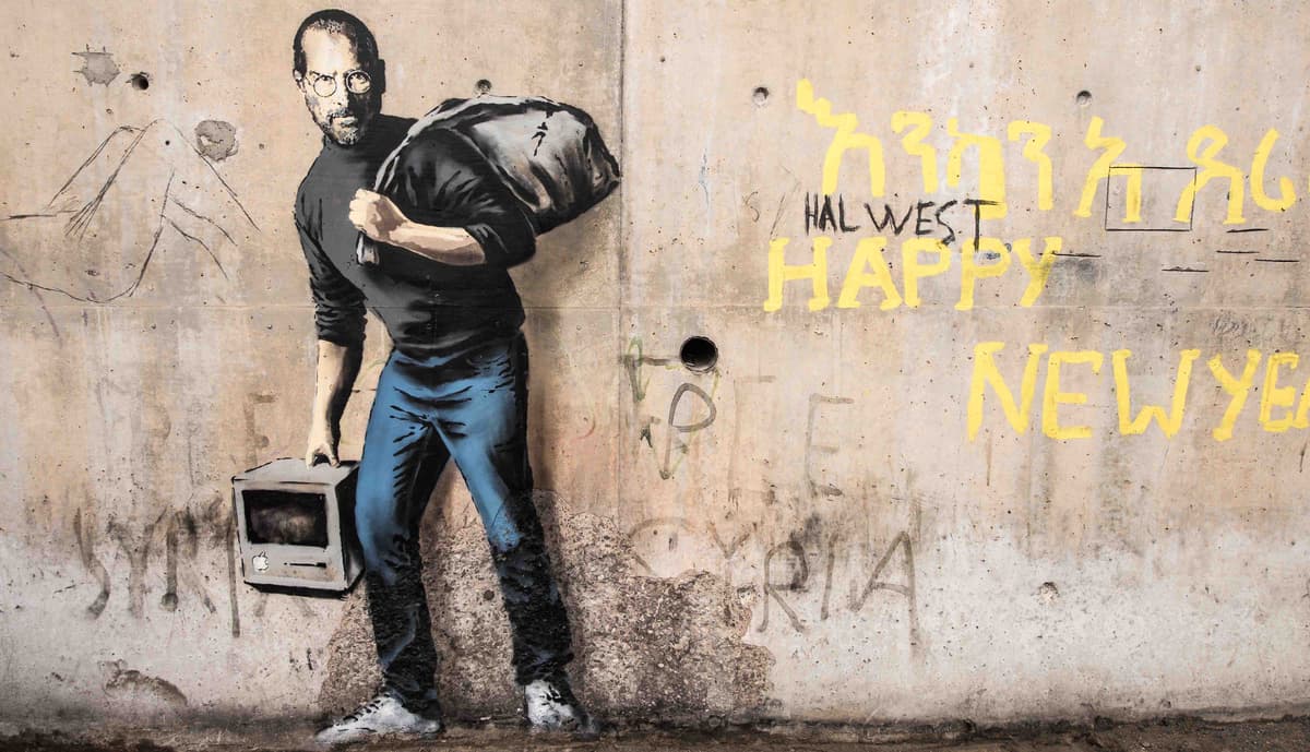 Londres: Banksy dénonce les gaz lacrymogènes utilisés contre les ...