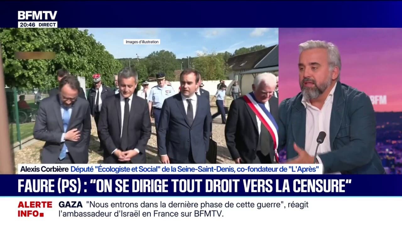 Pour Alexis Corbière, député (Écologiste et Social), Sébastien Lecornu ...