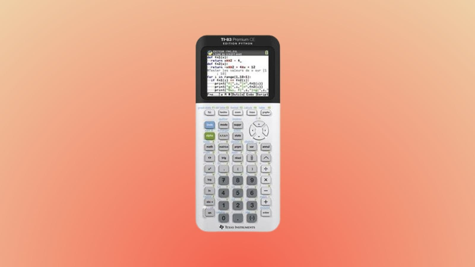 Cette calculatrice graphique Texas Instruments profite d'un prix réduit ...