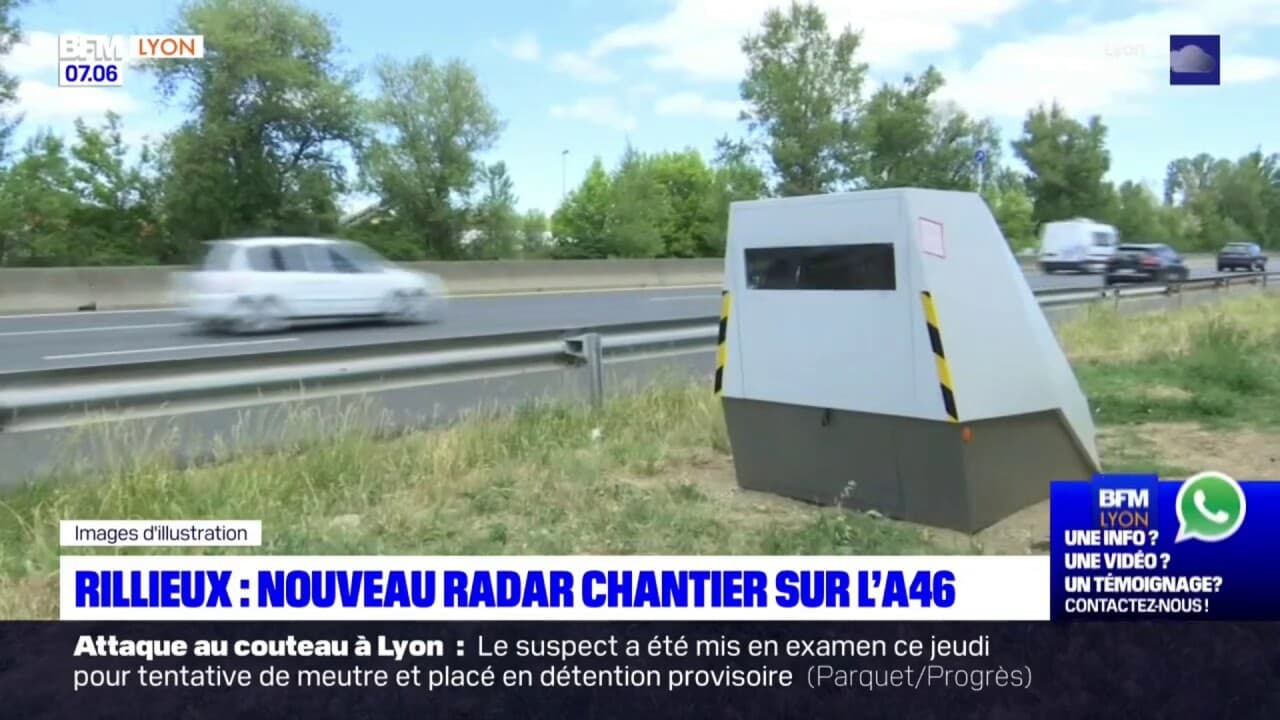 Rillieux-la-Pape: un nouveau radar de chantier sur l'A46