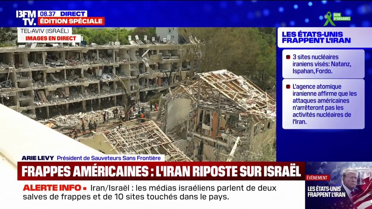Frappes iraniennes sur Israël: "Les dégâts sont énormes", indique Arie Levy, président de ...