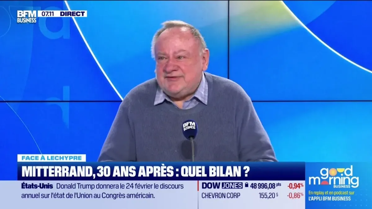 Emmanuel Lechypre face à Jean-Marc Daniel : Mitterrand, 30 ans après ...