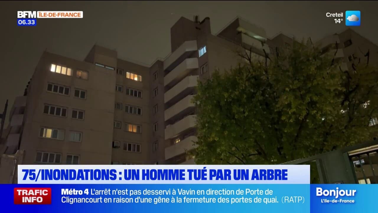 Inondations à Paris: un homme tué par un arbre Inondations à Paris: un homme tué par un arbre