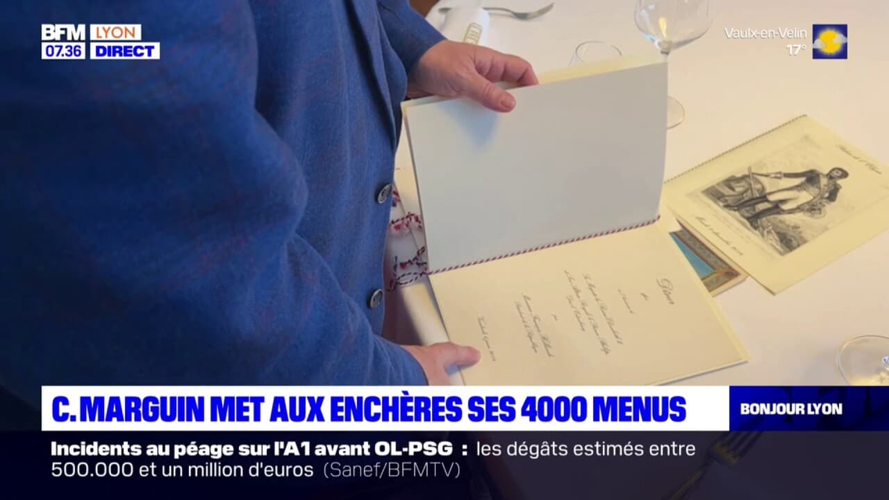 Lyon: le chef Christophe Marguin met aux enchères sa collection de 4. ...