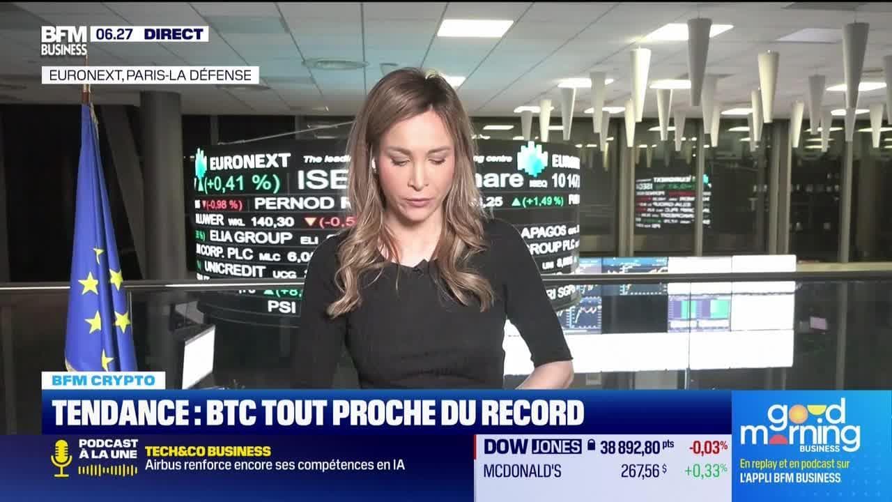 BFM Crypto: Tendance, BTC tout proche du record - 09/04