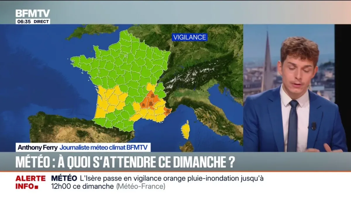 Pluie-inondation: quatre départements placés en vigilance orange par ...