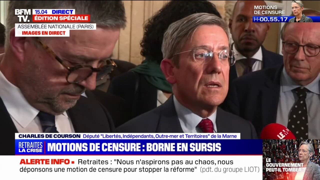 Charles de Courson (Liot): "Tout a été fait pour que le vote de ce ...