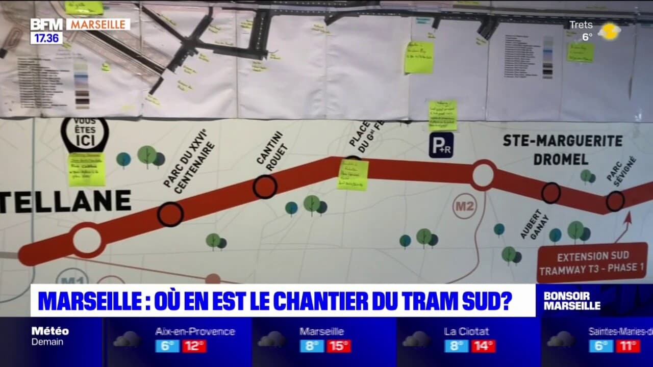 Marseille: où en est le chantier du tram sud?