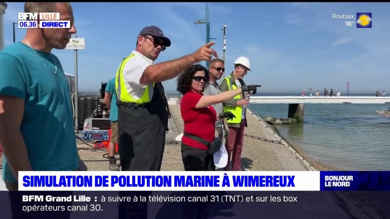 Wimereux: une simulation de pollution marine organisée