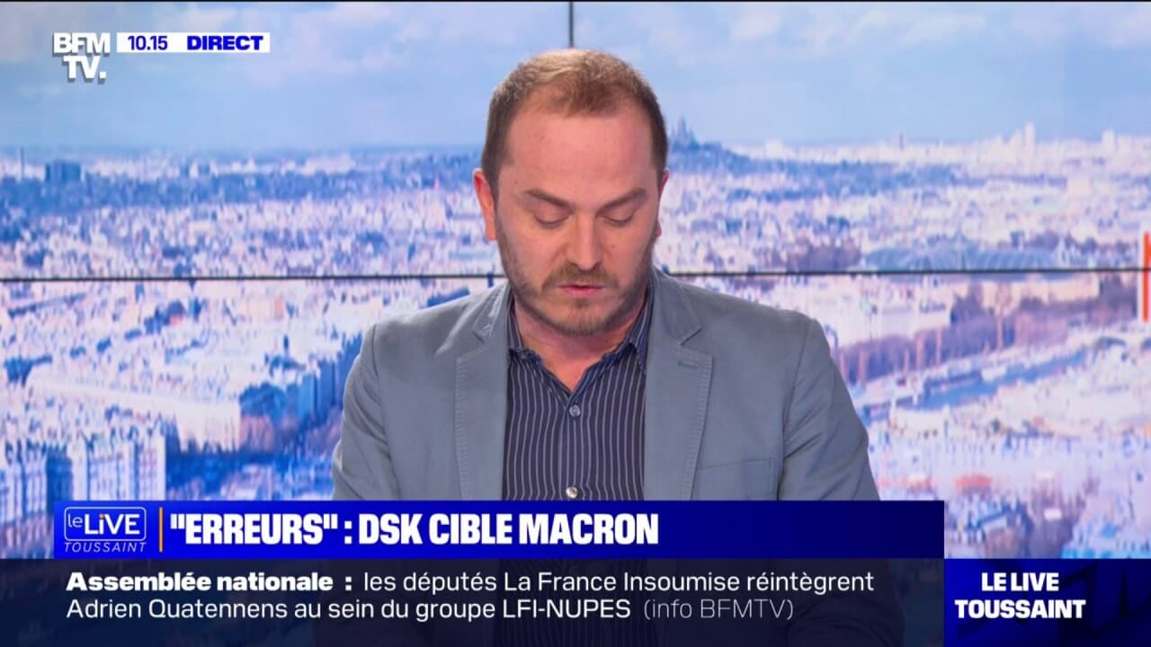 Retraites: Dominique Strauss-Kahn cible Emmanuel Macron