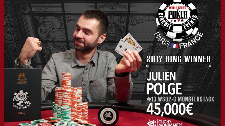 WSOPC Paris : Julien Polge remporte le Monster Stack et 45.000 euros
