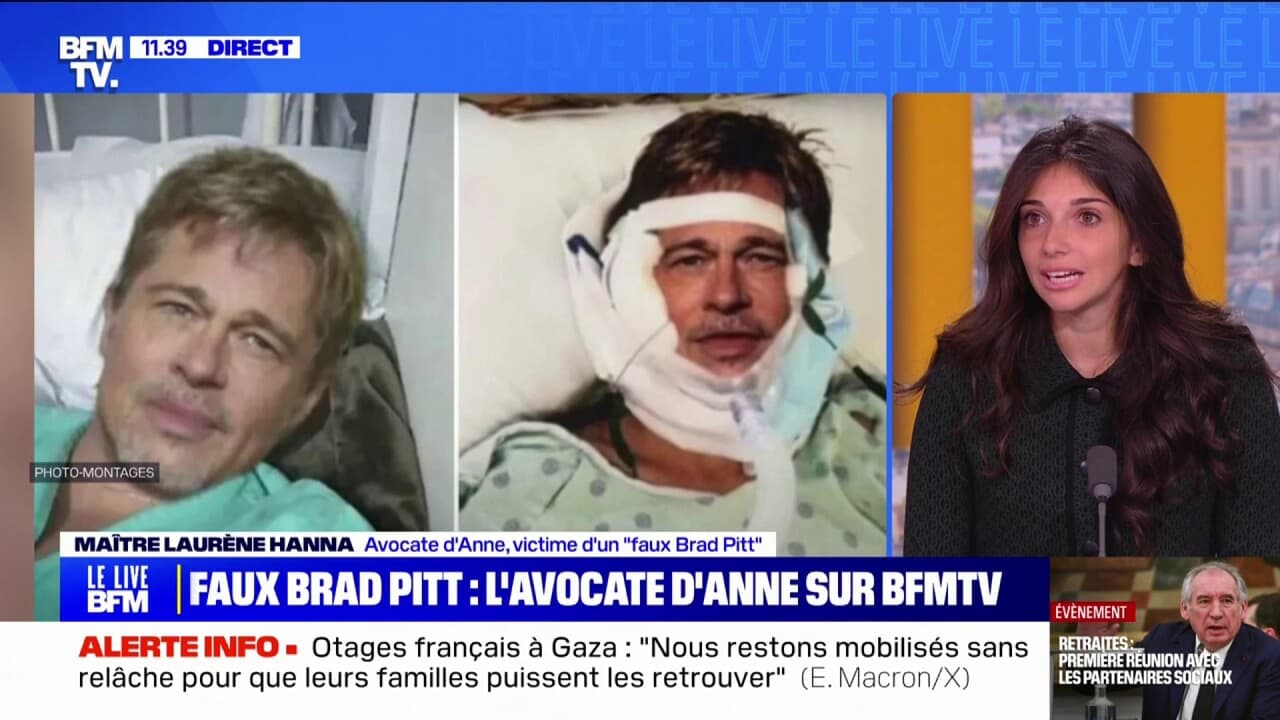 Laurène Hanna (avocate d'Anne, victime d'un "faux Brad Pitt"): "La ...