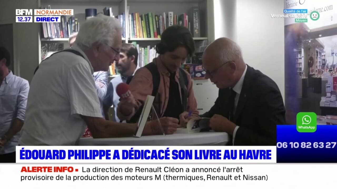 Edouard Philippe a dédicacé son livre au Havre