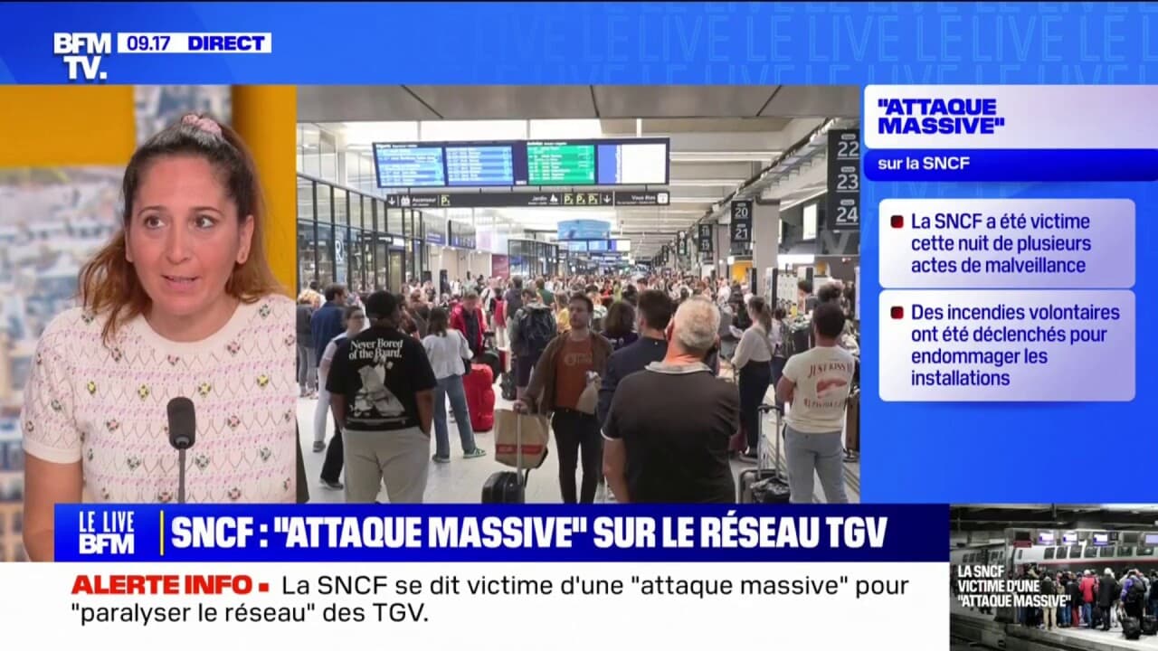"Attaque massive" contre la SNCF: au moins cinq actes de malveillance ...