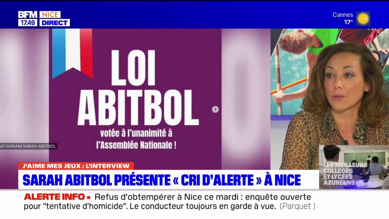 J'aime mes Jeux: Sarah Abitbol présente "Cri d'alerte" à Nice
