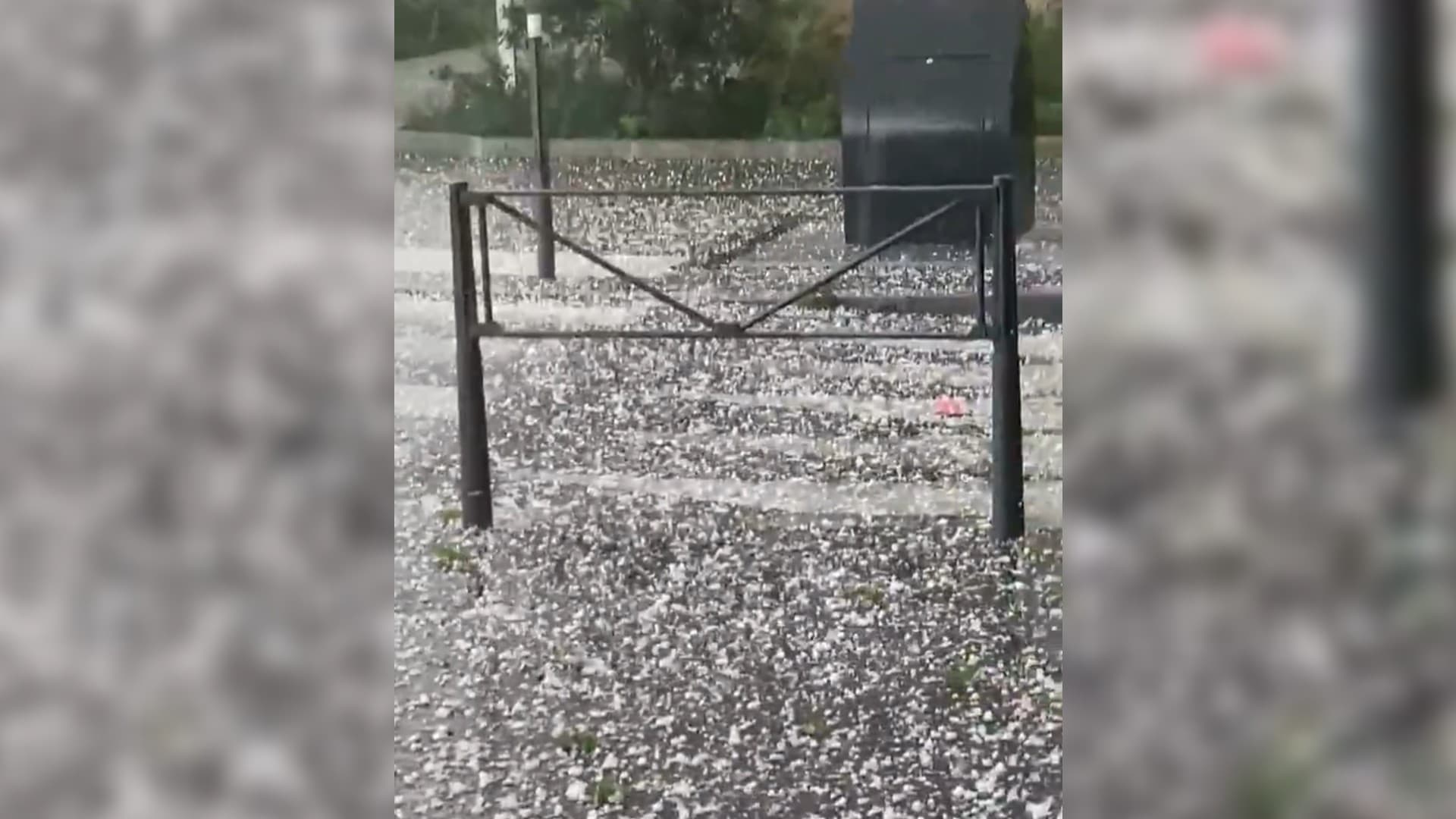 Les images de l'orage de grêle qui a touché la région lyonnaise
