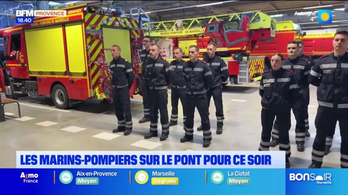 Marseille : les marins-pompiers sur le qui-vive pour le nouvel an