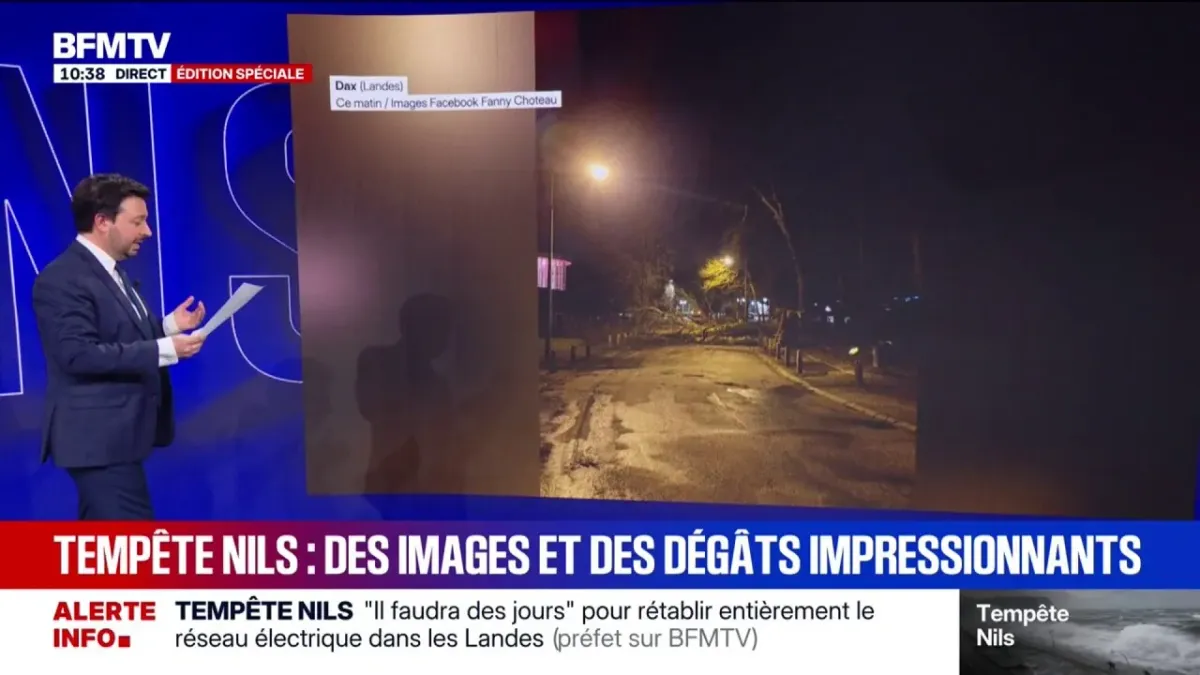 LES ÉCLAIREURS - Les images des dégâts de la tempête Nils