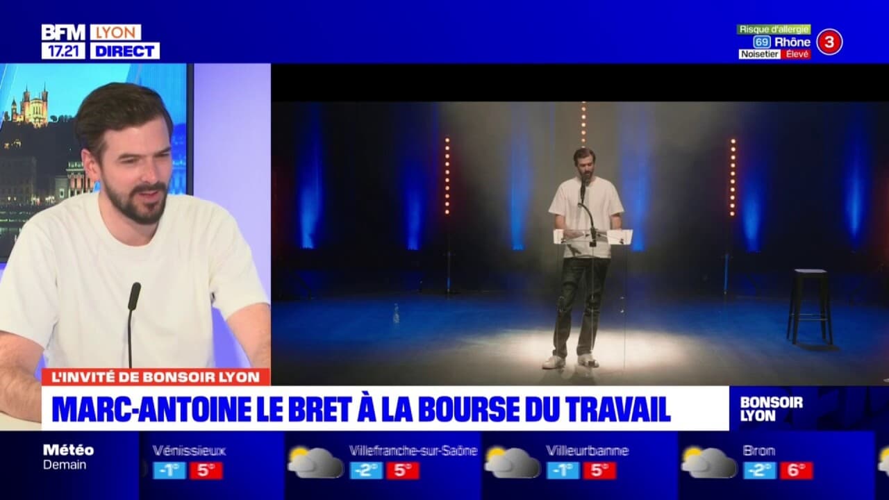 L'invité de Bonsoir Lyon : Marc-Antoine Le Bret, humoriste et imitateur ...
