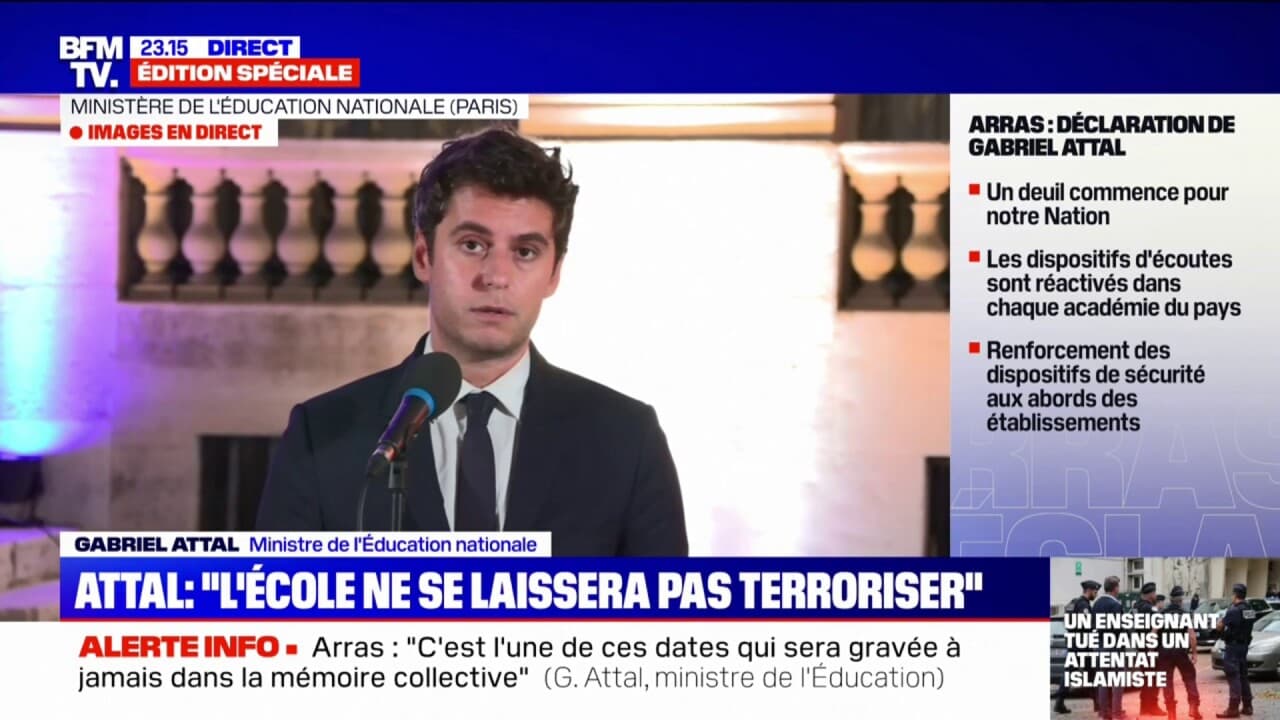 Attaque au couteau à Arras: Gabriel Attal annonce le déploiement de ... Attaque au couteau à Arras: Gabriel Attal annonce le déploiement de ...