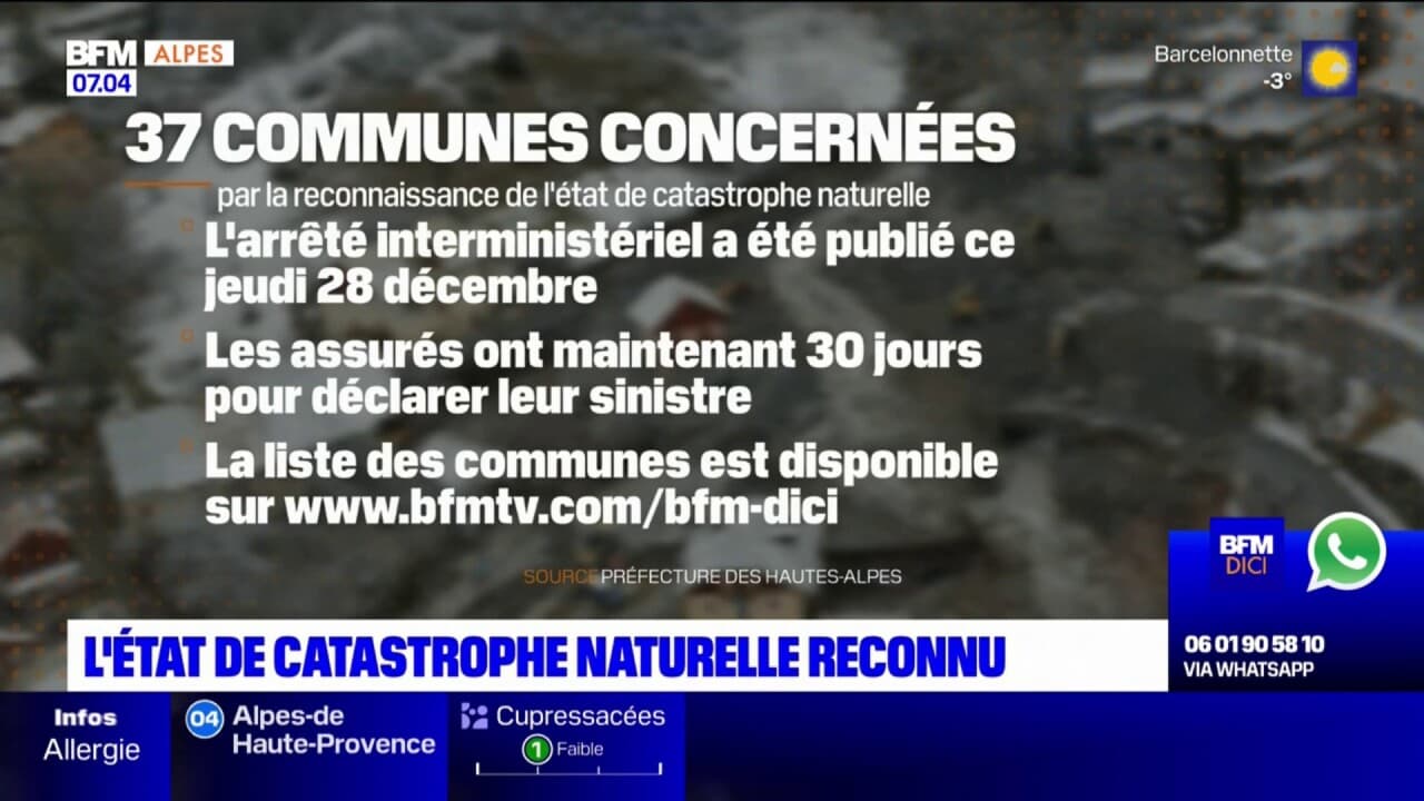 Intempéries Dans Les Hautes Alpes 37 Communes Concernées Par Létat De
