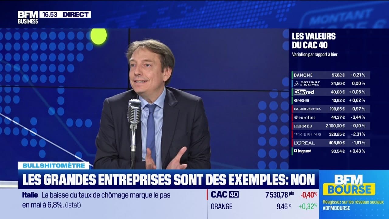 Bullshitomètre : "Les grandes entreprises sont des exemples à suivre ...