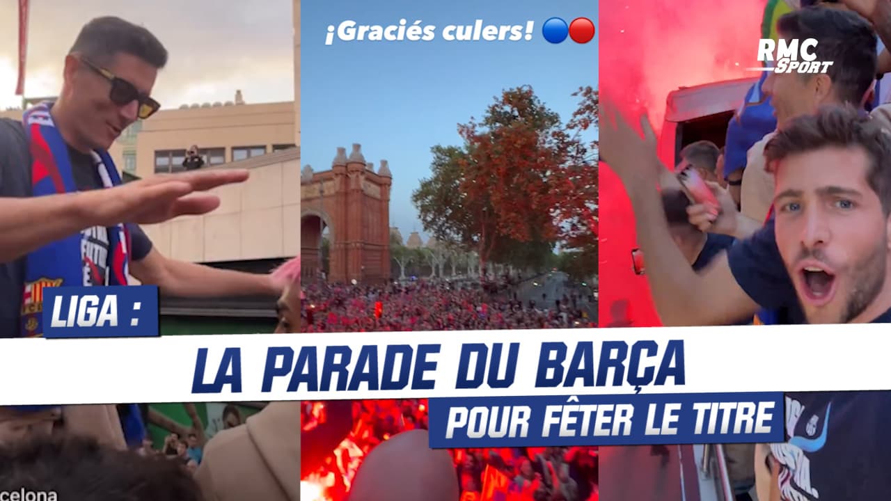 Barça La Parade Des Blaugrana Pour Fêter Le Titre En Liga