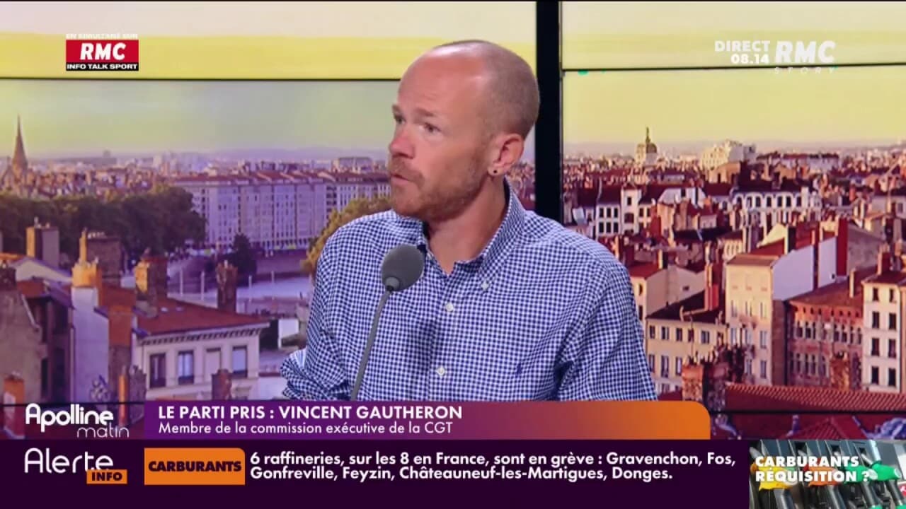 Grève dans les raffineries: Vincent Gautheron (CGT) cible le ...