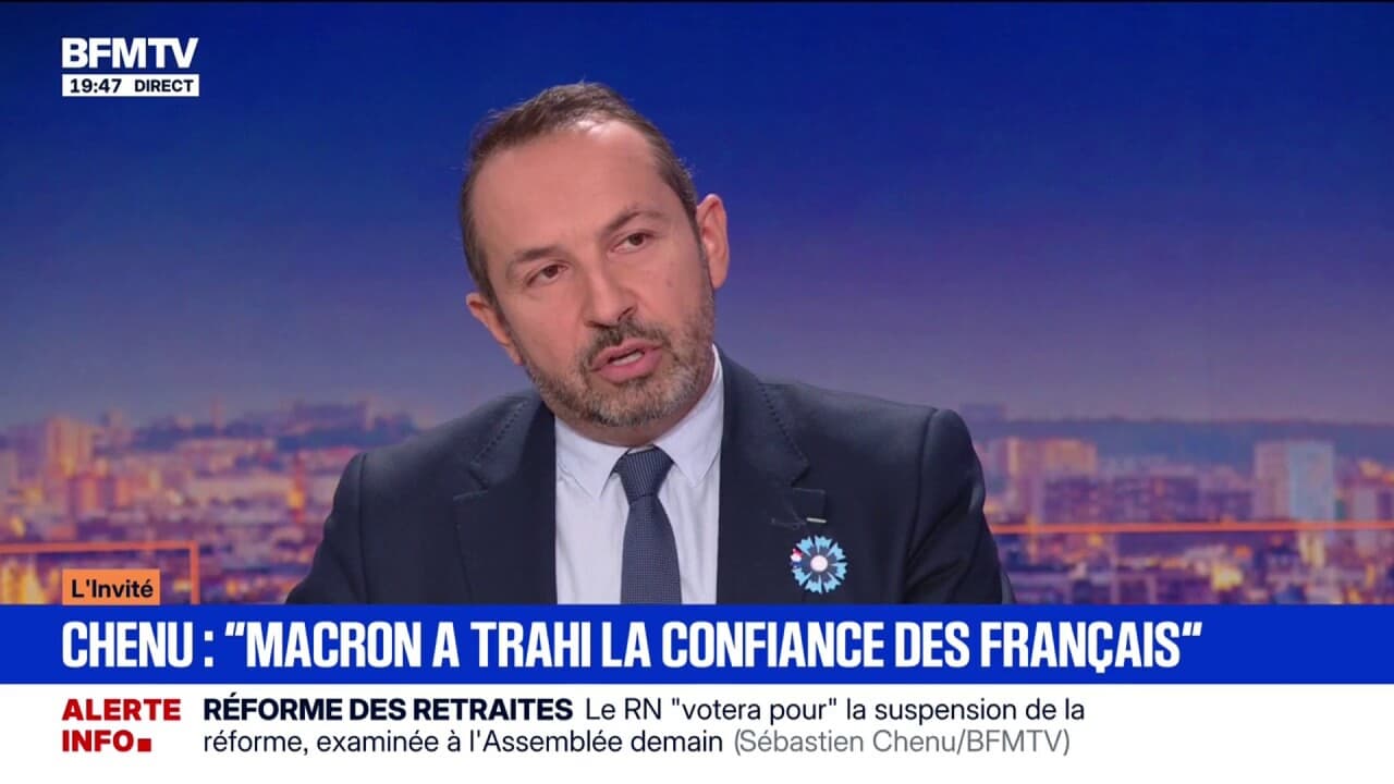 Pour Sébastien Chenu (RN), le gouvernement de Sébastien Lecornu "doit ...